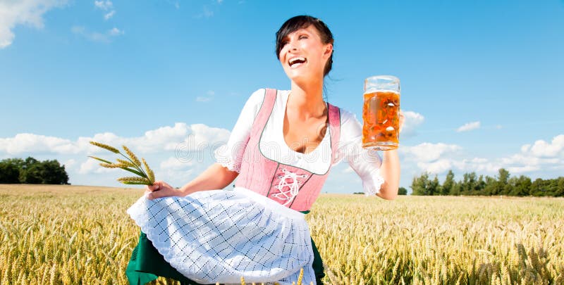 Beer girl stock image. Image of huge, celebrate, european - 10298723