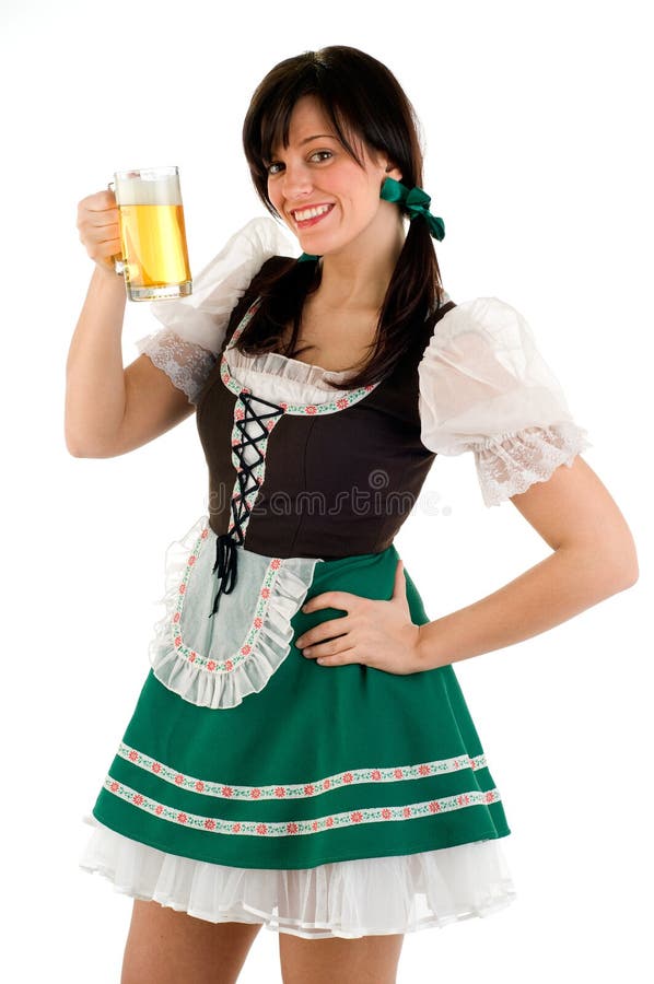 Beer Girl & Sign stock image. Image of cute, server - 8038217