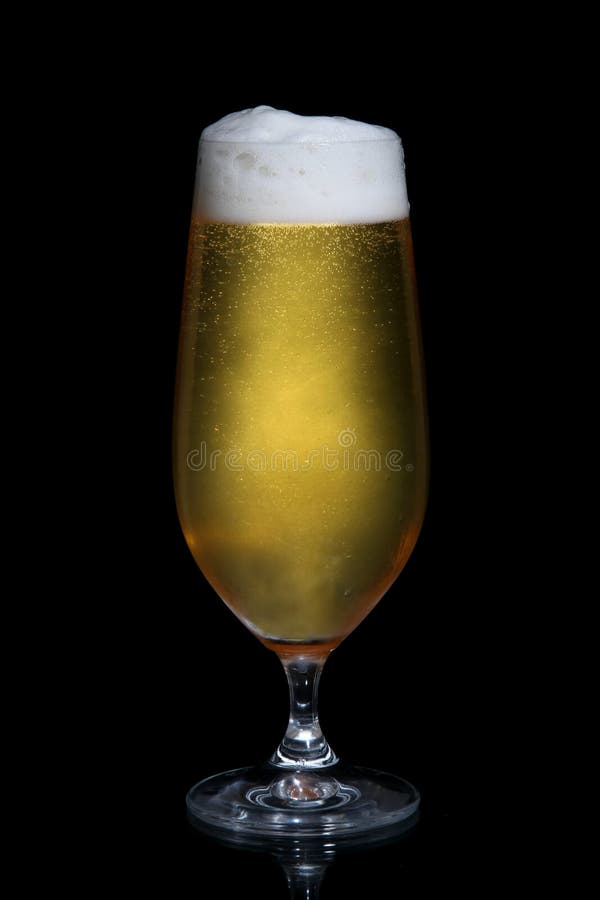 Beer in Glass stock photo. Image of full, head, cool - 14395728