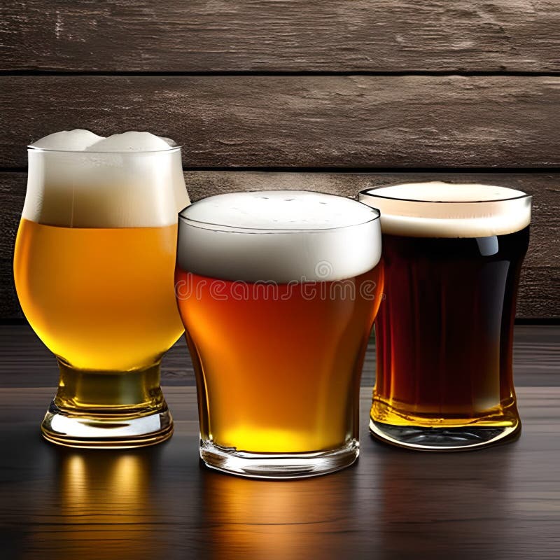 Beer in glass stock illustration. Illustration of cocktail - 272533681