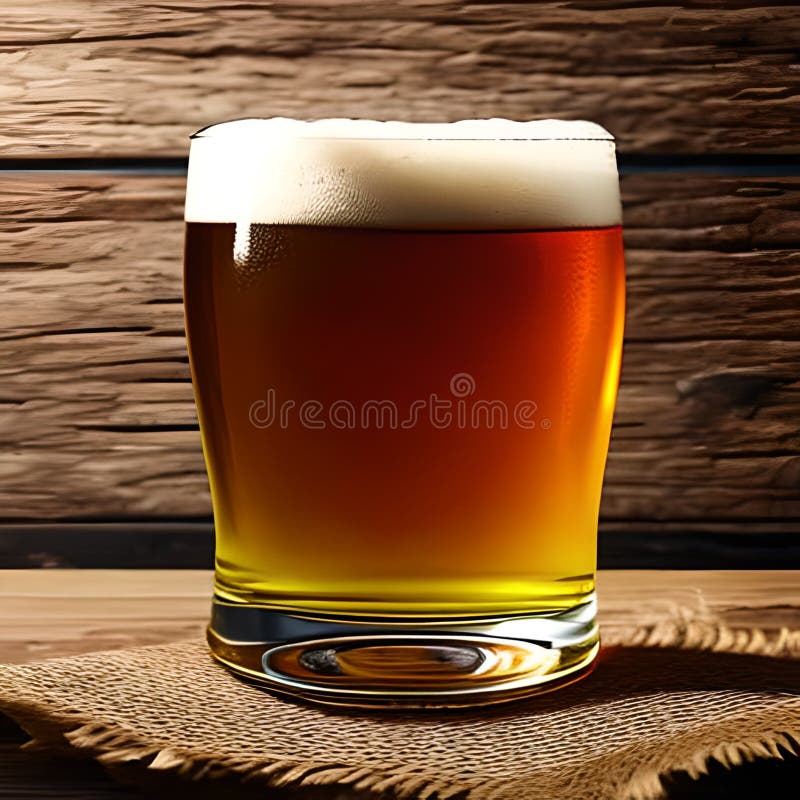 Beer in glass stock illustration. Illustration of glass - 272533889