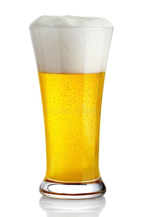 Beer in glass stock image. Image of transparent, froth - 8377643