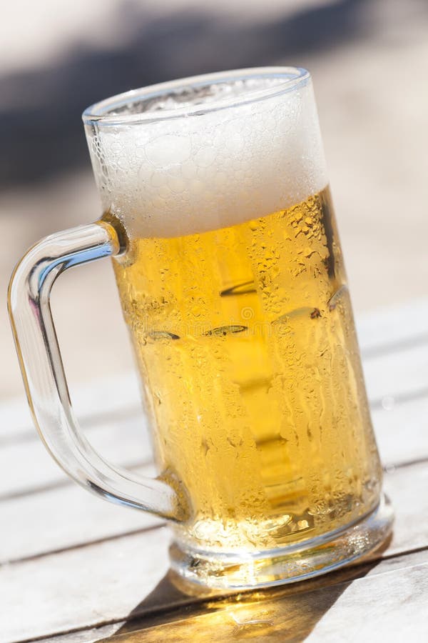 Beer in glass stock photo. Image of celebration, cold - 34775912