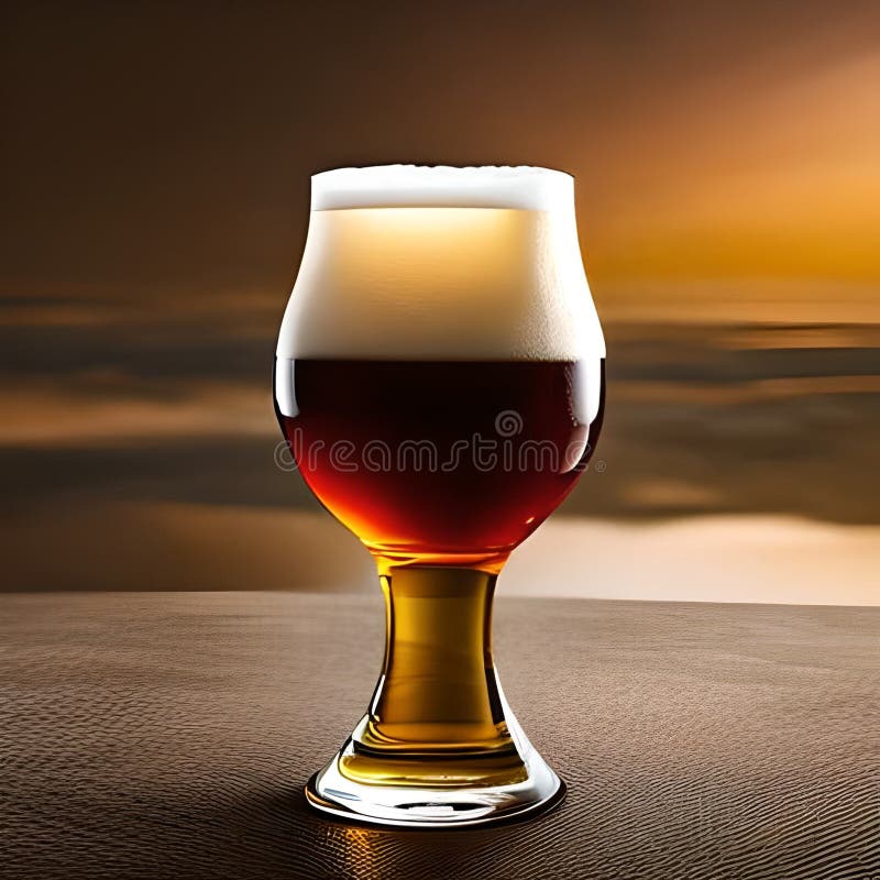 Beer in glass stock illustration. Illustration of wine - 272533708