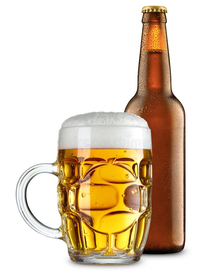 Brown beer bottle stock image. Image of malt, frosty - 30984677