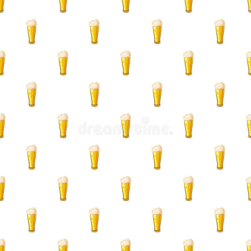 Beer glass pattern stock vector. Illustration of full - 97635089