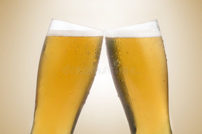 Beer Glasses Making a Toast Stock Photo - Image of beer, glass: 15167266