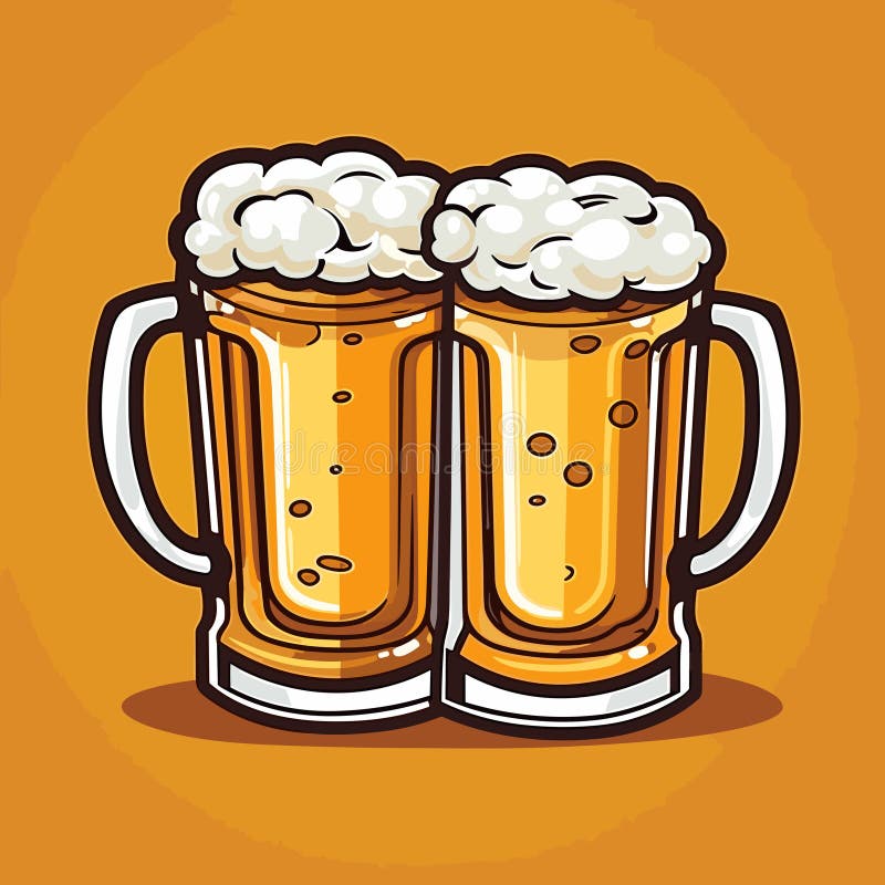 Beer Hand-drawn Comic Illustration. Beer. Vector Doodle Style Cartoon ...
