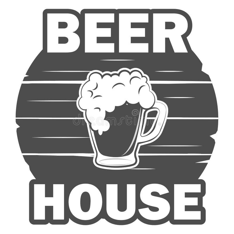 Beer house template stock vector. Illustration of agency - 84491913