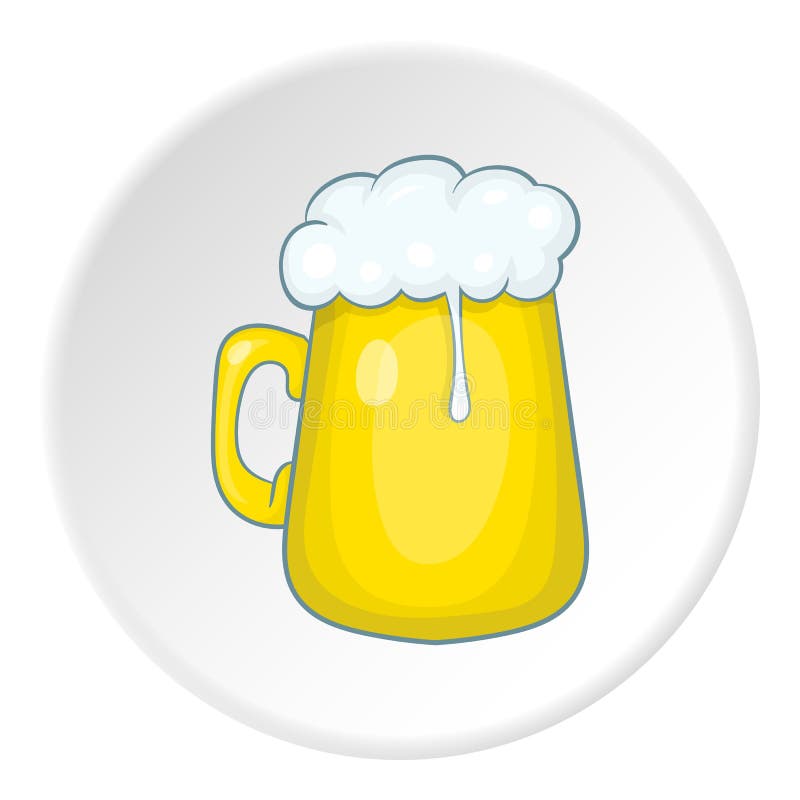 Beer icon, cartoon style stock vector. Illustration of brewed - 79270795