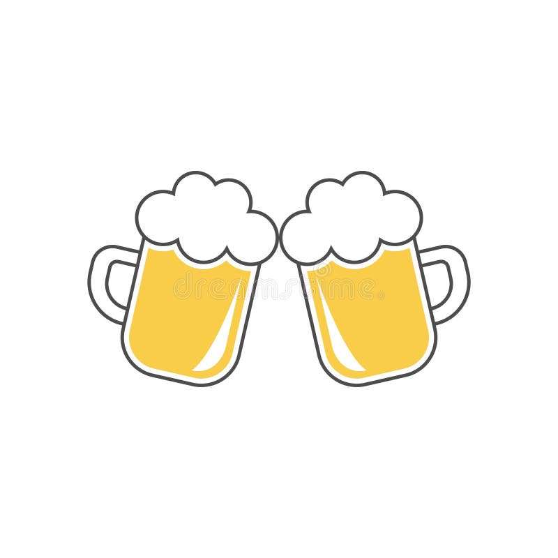 Beer Icon Logo Design Illustration Template Vector Stock Illustration ...