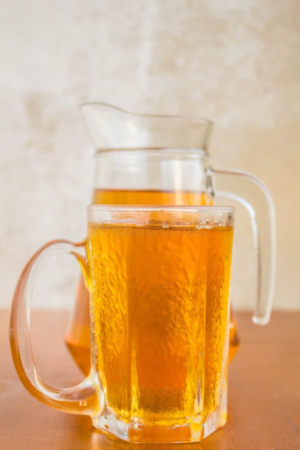 Beer and a jug stock photo. Image of pint, brewed, macro - 48052106