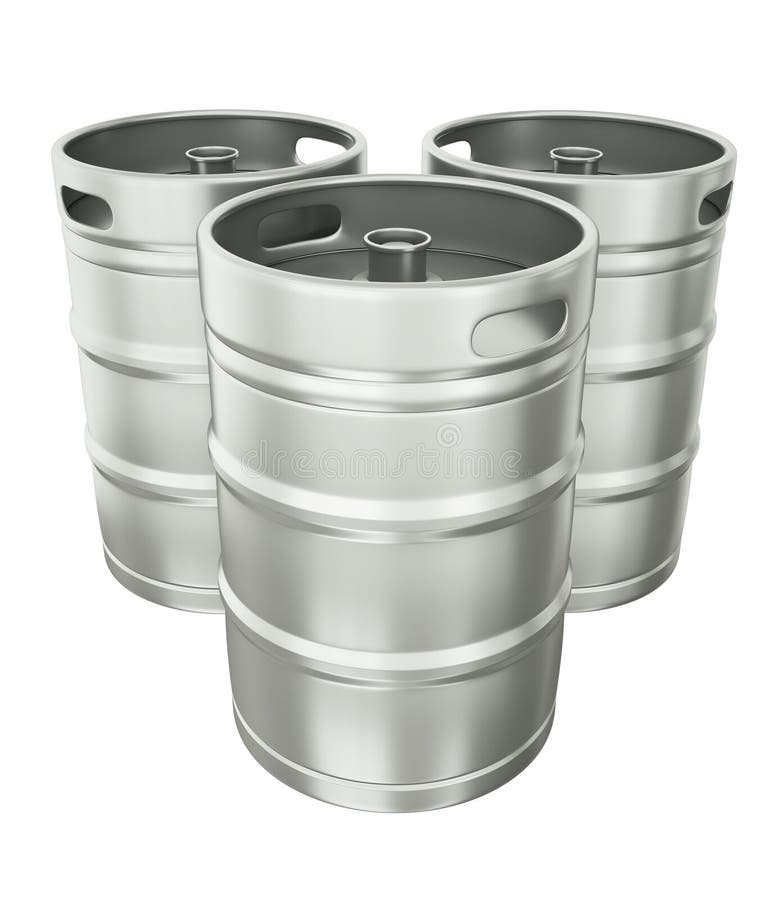 Metal beer keg stock image. Image of steel, brewing, white - 16384369