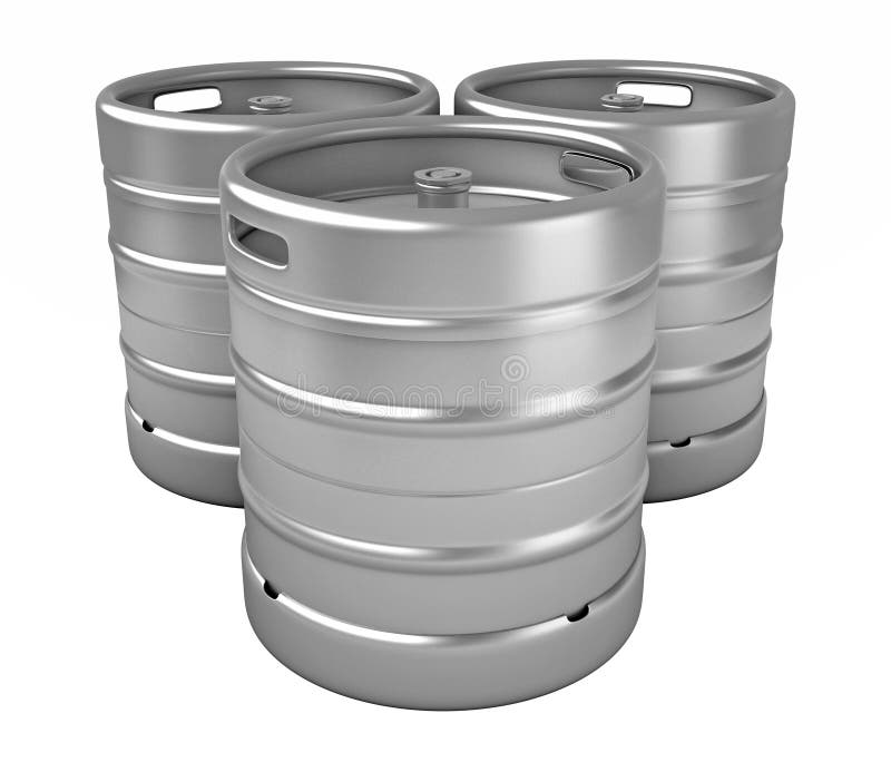 Metal beer keg stock illustration. Illustration of lager - 27989283
