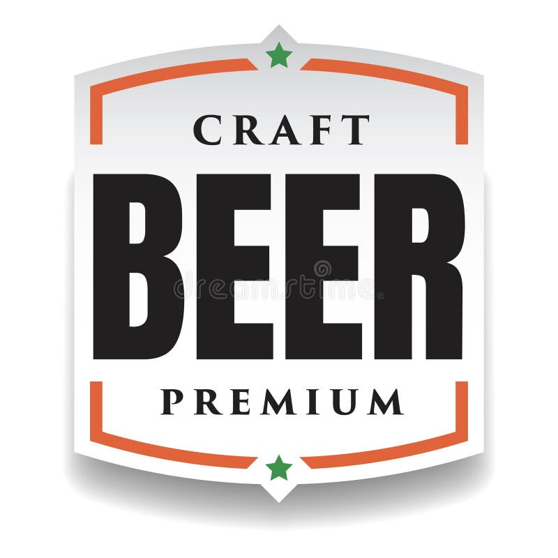 Beer label stock illustration. Illustration of design - 69744419