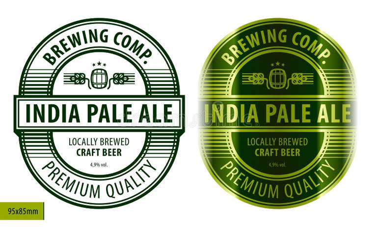 Oval Label Beer Stock Illustrations – 126 Oval Label Beer Stock ...
