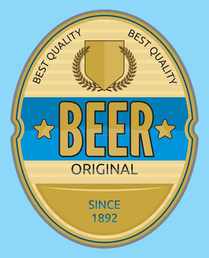 Beer label stock vector. Illustration of isolated, germany - 31228400
