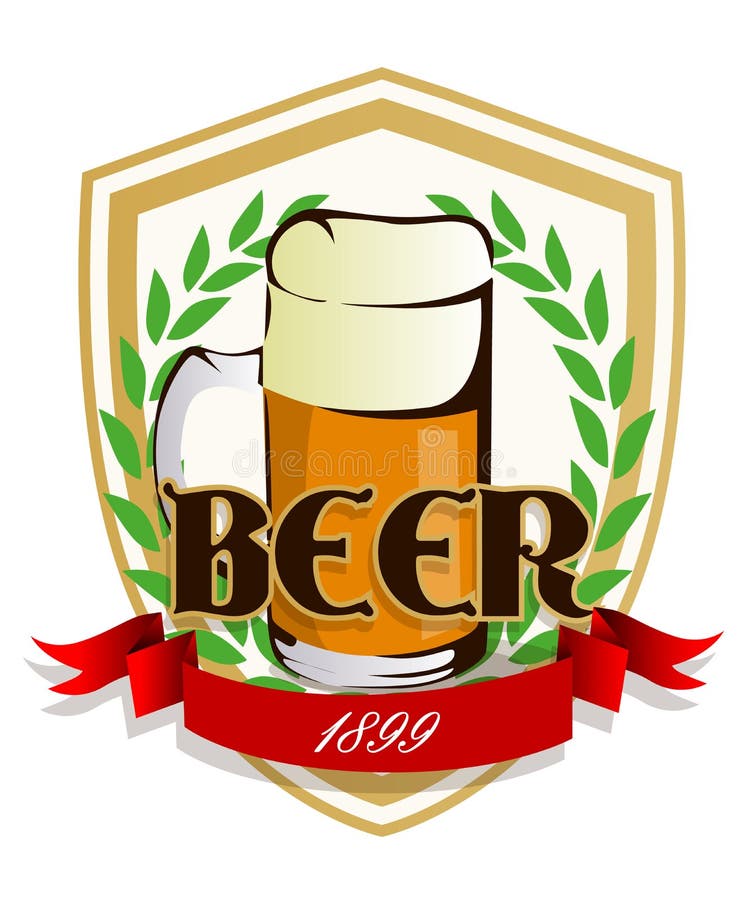 Beer label stock vector. Illustration of symbol, traditional - 55015980