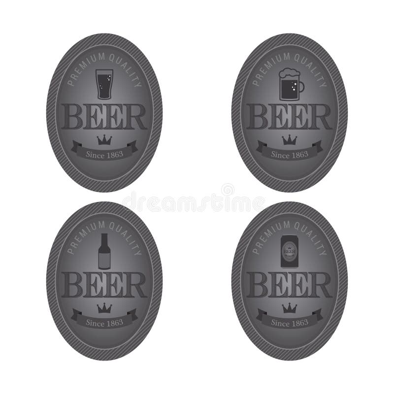 Beer labels stock vector. Illustration of grunge, food - 62554509