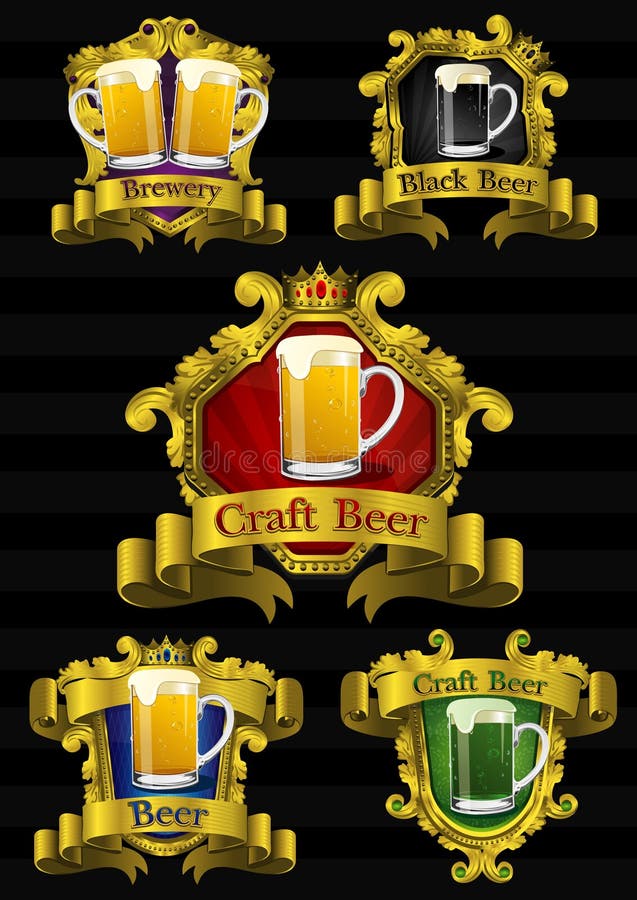 Beer Labels stock vector. Illustration of decoration - 38831701