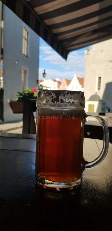 Beer Lager Cup Light Oldtown Stock Image - Image of lager, wood: 203624383