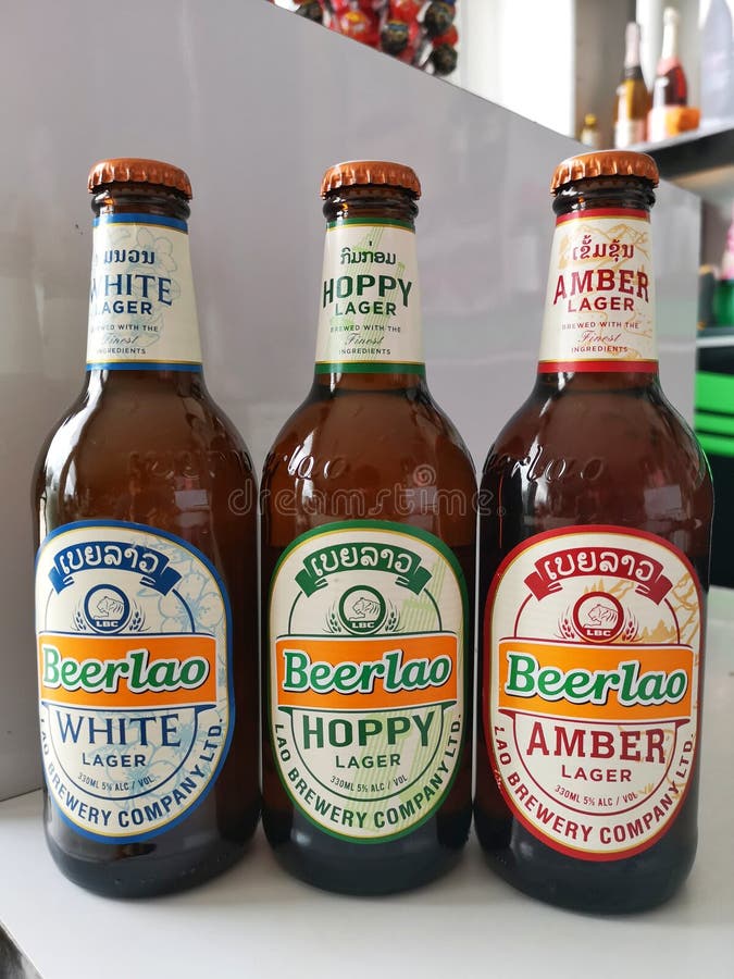 Beer lao editorial stock image. Image of laos, asien - 80269389