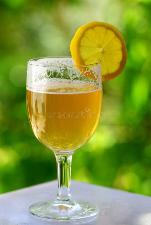 Cold beer, and lemon. stock photo. Image of liquid, leisure - 20277412
