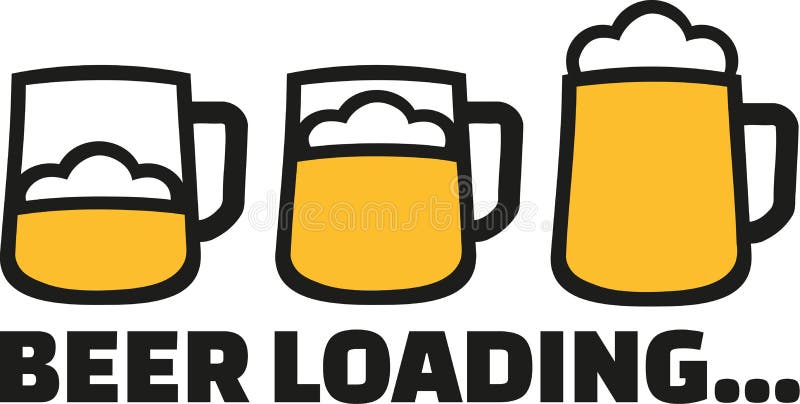 Beer Loading stock vector. Illustration of froth, symbol - 73875240