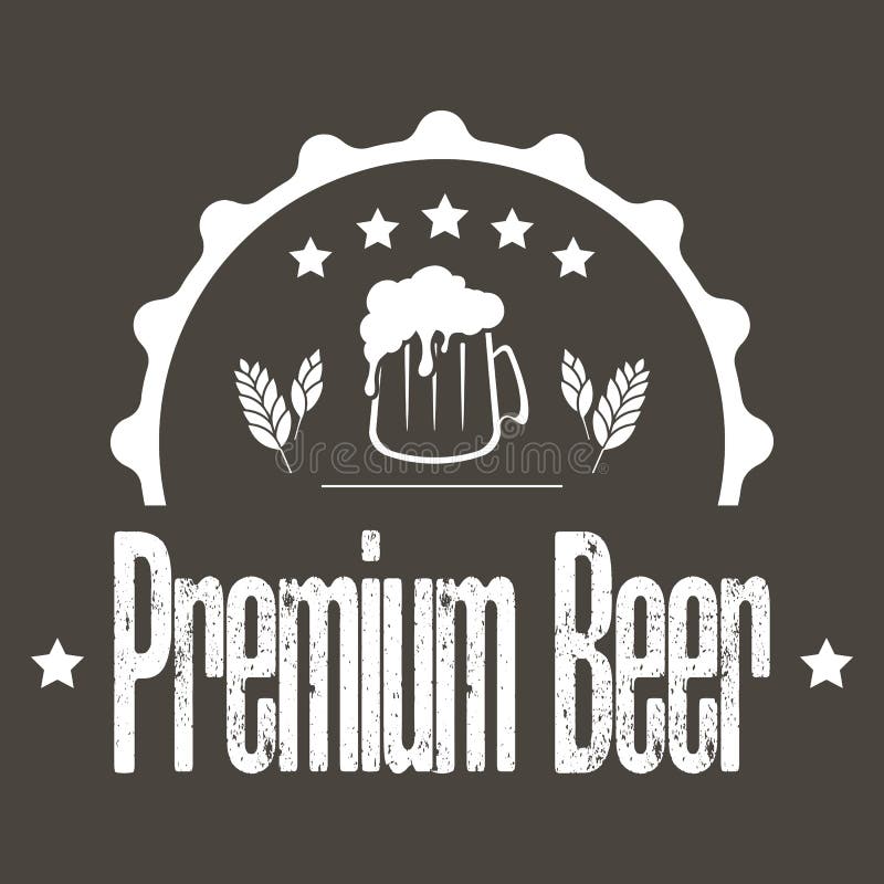 Beer logo template design stock vector. Illustration of brewery - 155874305