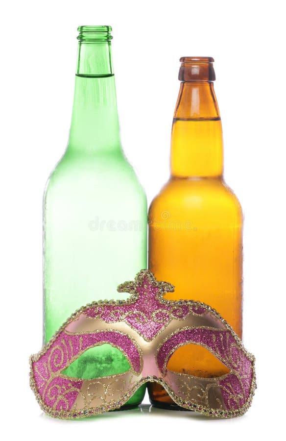 Beer and masquerade mask stock image. Image of fancy - 18260939