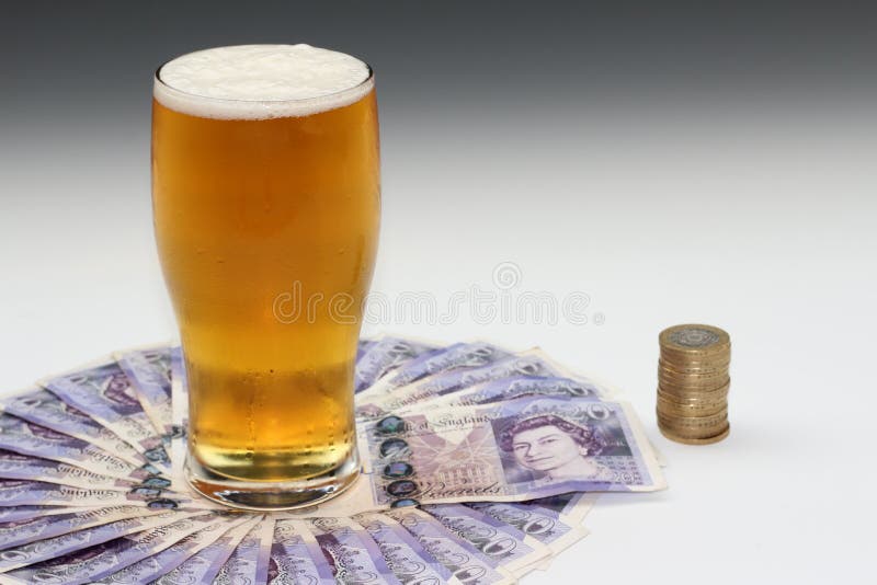 Beer money editorial stock photo. Image of pint, waste - 74066748
