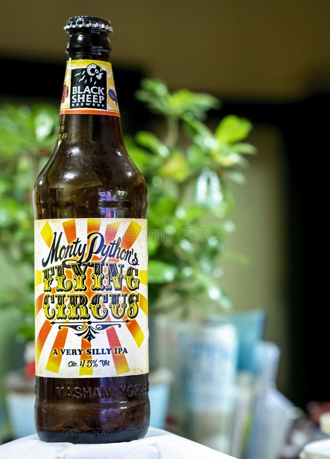 Beer with Monty Pythonâ€™s Flying Circus Label and Logo Editorial Image ...