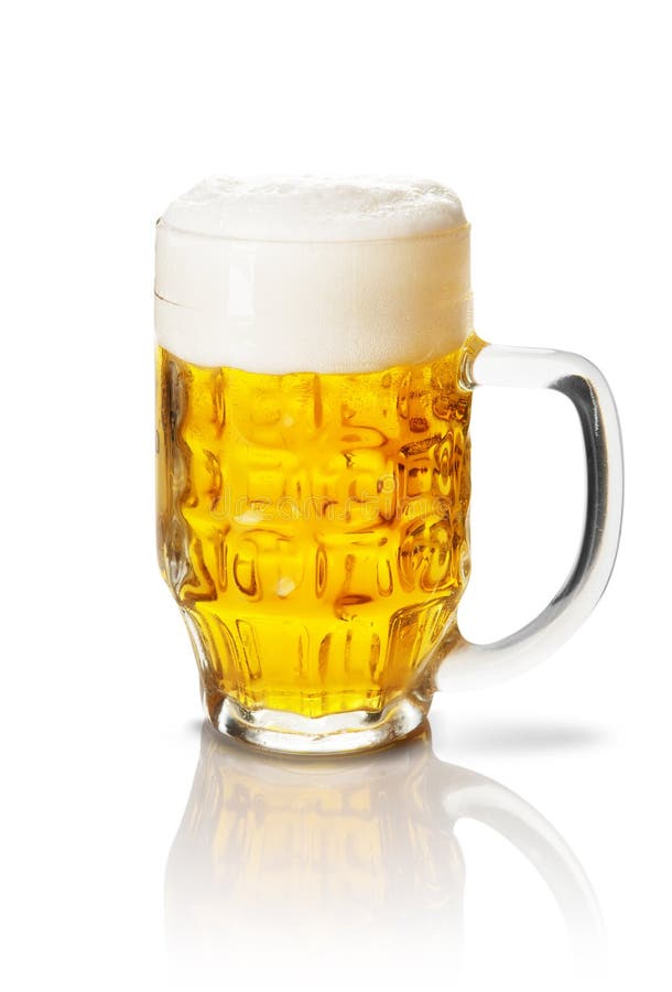 Beer mug stock photo. Image of lager, fresh, handle, full - 19492998