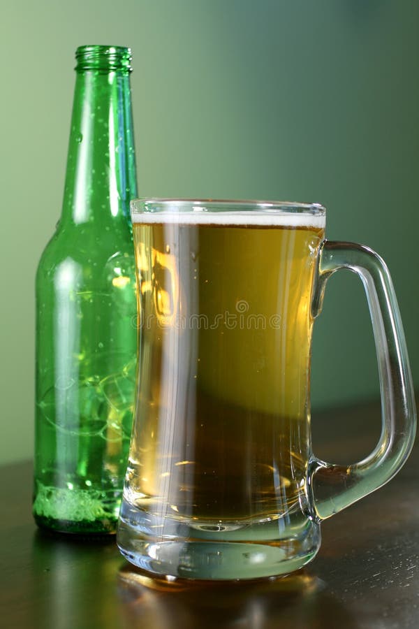Beer Mug and Bottle stock image. Image of liquid, cocktail - 3763695