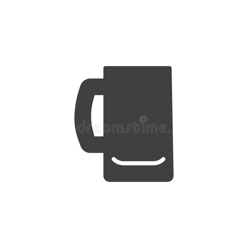 Beer Mug with a Handle Vector Icon Stock Vector - Illustration of ...