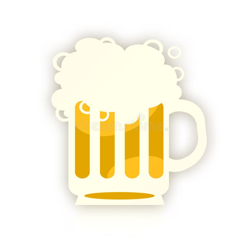 Foamy Mug of Beer Pop Art Retro Stock Vector - Illustration of cool ...