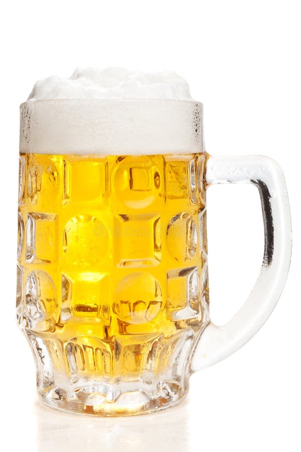 Beer mug, isolated stock photo. Image of isolated, liquid - 6517168