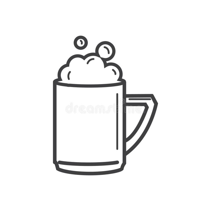 Beer Mug. Vector Illustration Decorative Design Stock Vector ...