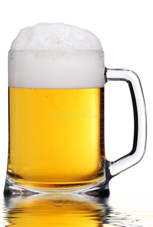 Beer Mug in Water stock photo. Image of water, reflection - 6038458