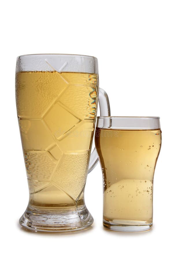 Beer mugs on white stock image. Image of mugs, drinks - 72889213