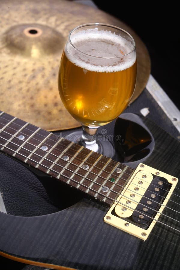 Beer and music equipment stock image. Image of beer, summer - 54632249