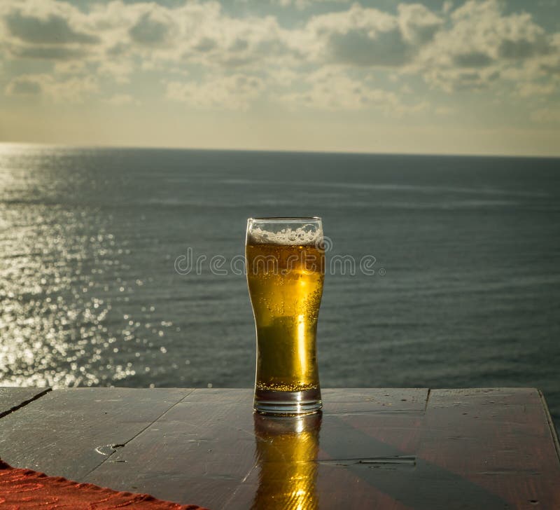 Beer Overlooking Mediterranean Sea Stock Photos - Free & Royalty-Free ...
