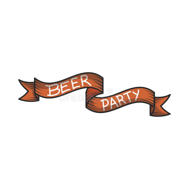 Beer party banner icon stock vector. Illustration of drink - 249251231