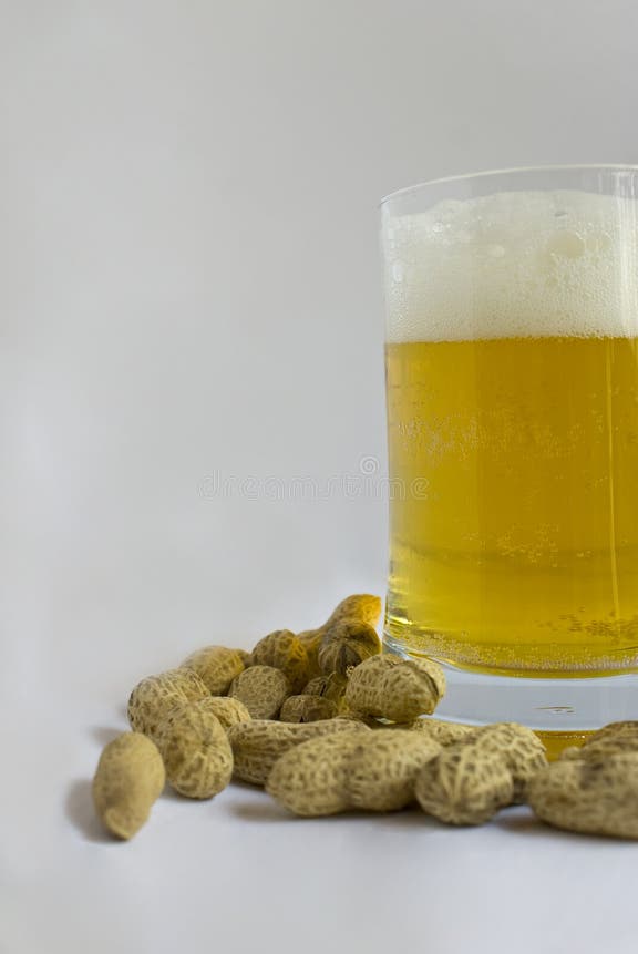 Beer & peanuts stock photo. Image of brew, closeups - 9048516