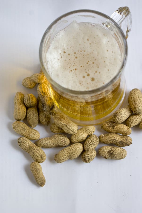Beer & peanuts stock photo. Image of beer, brew, shell - 9048526