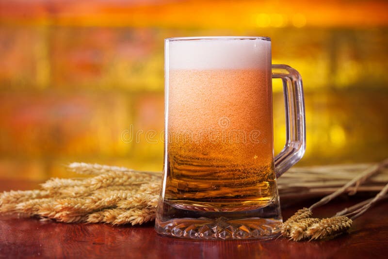 Pint of beer stock photo. Image of beer, glass, inside - 9233318