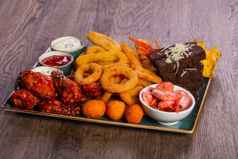 Beer plate snack stock photo. Image of plate, dinner - 130697742