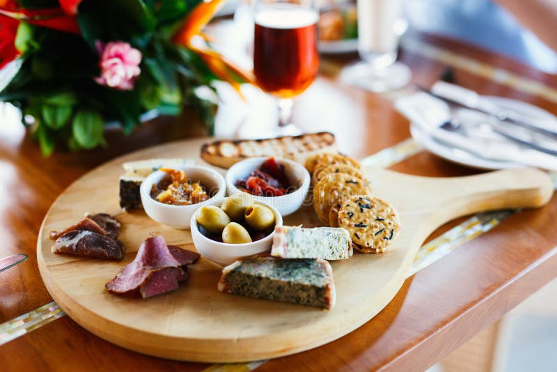 Beer platter stock image. Image of yummy, dish, dinner - 100496391