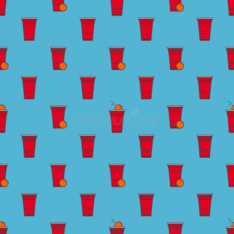 Beer Pong Seamless Stock Illustrations – 61 Beer Pong Seamless Stock ...