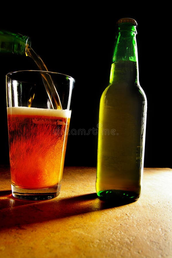 Beer pour stock photo. Image of pint, beer, beverage - 12823362